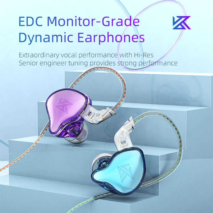 KZ EDC Wired Earphones HIFI Bass Earbuds In Ear Monitor Headphones ...