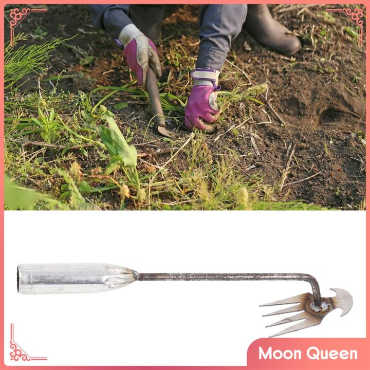 Moon Queen Hand Cultivator Rake Hoe Tiller Tool Manual Hand Weeder Tool ...