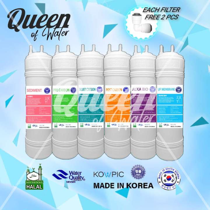(Per Pcs) Korea Water Filter Halal U Type Sediment/Pre-Carbon/Silver ...