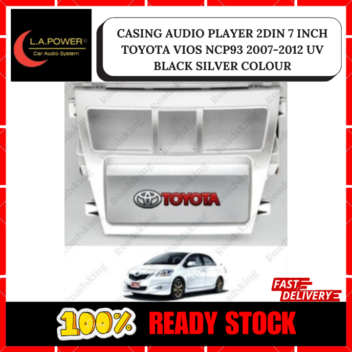 CASING AUDIO PLAYER 2DIN 7 INCH TOYOTA VIOS NCP93 2007-2012 UV BLACK ...