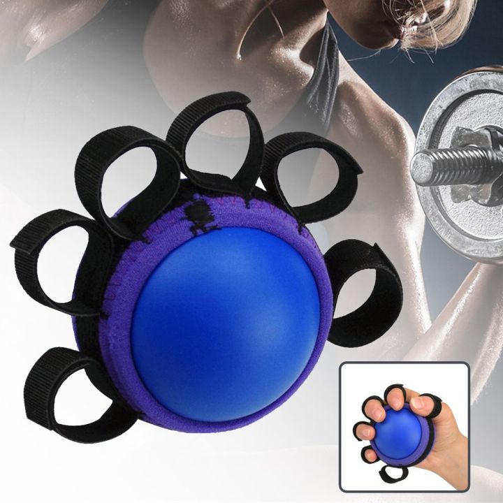 RUO R Stroke Rubber Wrist Power Exercise Five finger Hand Gripping ...