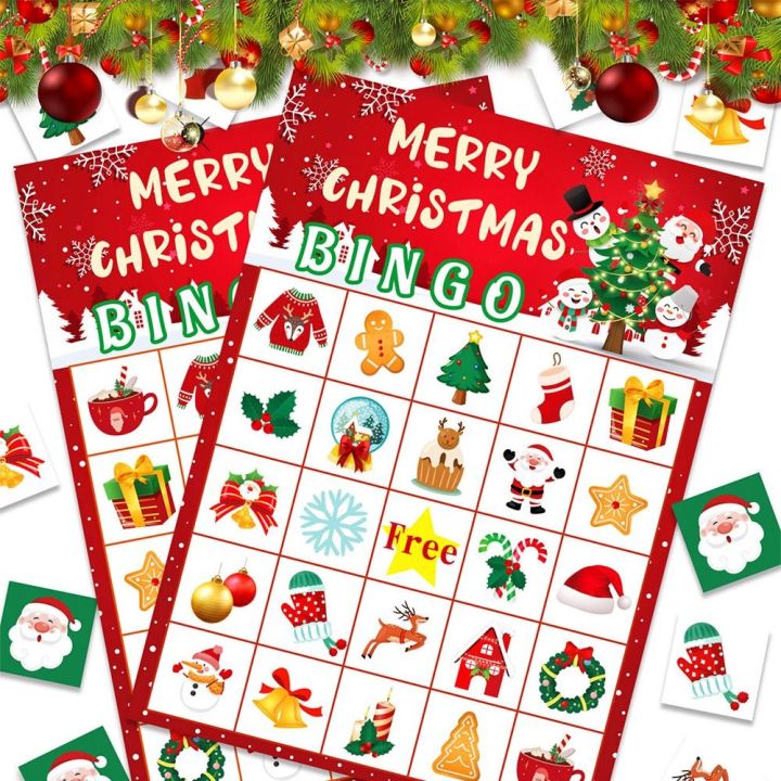 ORNAMENT SCREEN79OR0 Merry Christmas Christmas Bingo Cards Navidad ...
