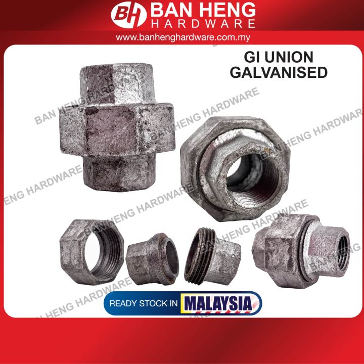 [PART 1] GI FITTING | GALVANIZED PAIP AIR FITTING GI UNION | Lazada