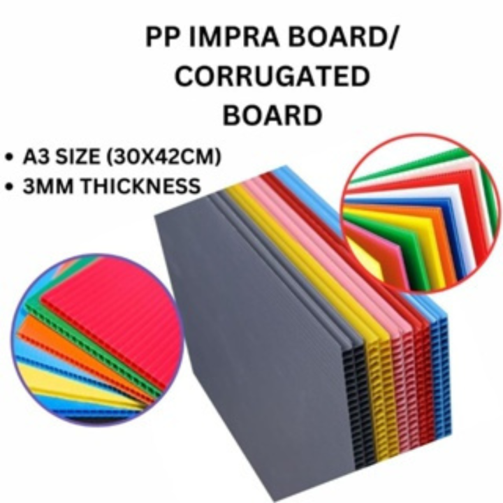 IMPRA BOARD / STRAW BOARD / CORRUGATED PP BOARD A3 SIZE / A4 SIZE / BOD ...