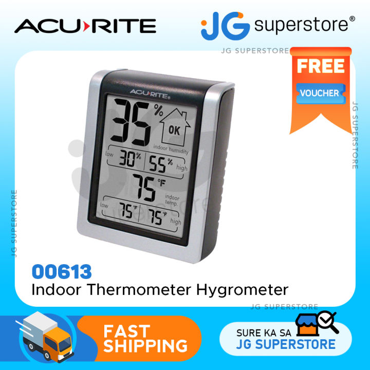 AcuRite 00613 Indoor Humidity Monitor Hygrometer | JG Superstore ...
