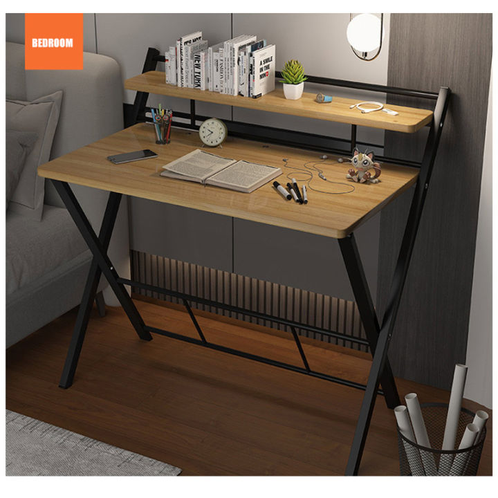 Computer table Space-saving panel computer desk wooden Multi-purpose ...
