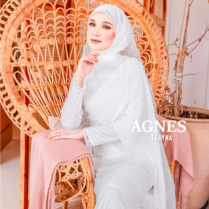 [LEAYNA.CO] [AGNES] Baju Kurung Draping Nikah | Lazada