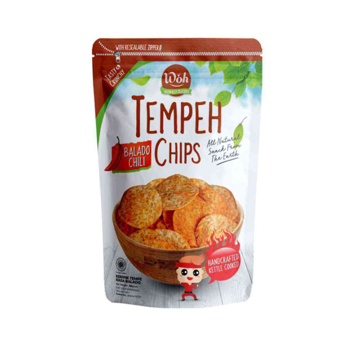 WOH Tempeh Chips Balado / Spicy 50g Halal | Lazada Singapore