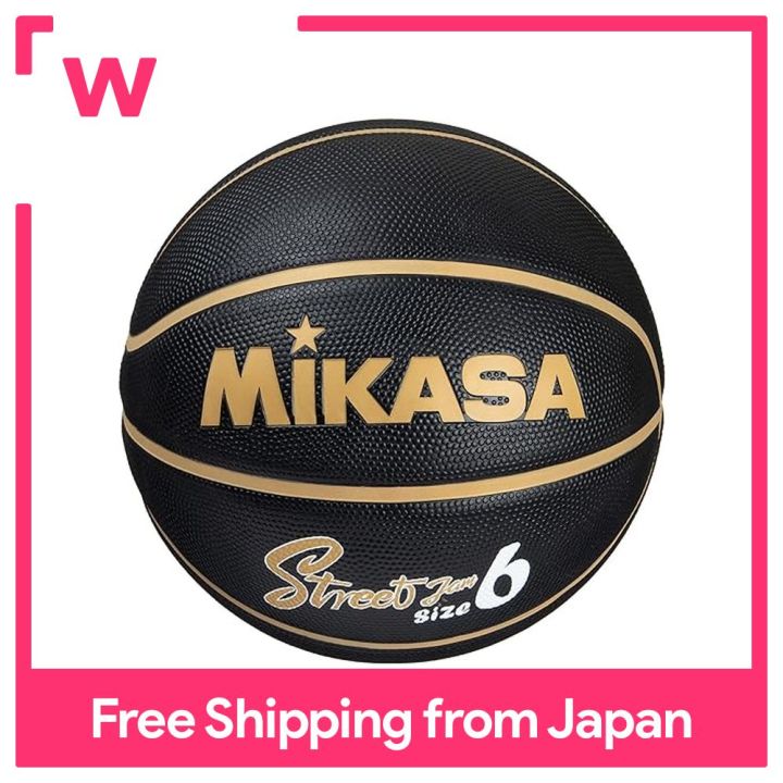 Mikasa Basketball No. 6 Rubber Black/Gold BB602B-BKGL-EC Recommended Internal Pressure 0.22-0.32 ...