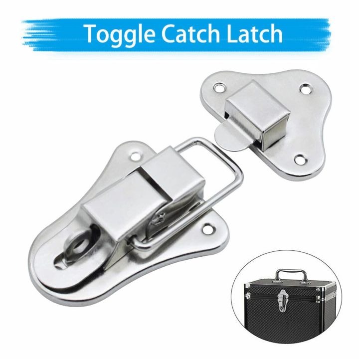 Heavy Duty Cabinet Box Spring Loaded Toggle Catch Lock Latch Clasp ...