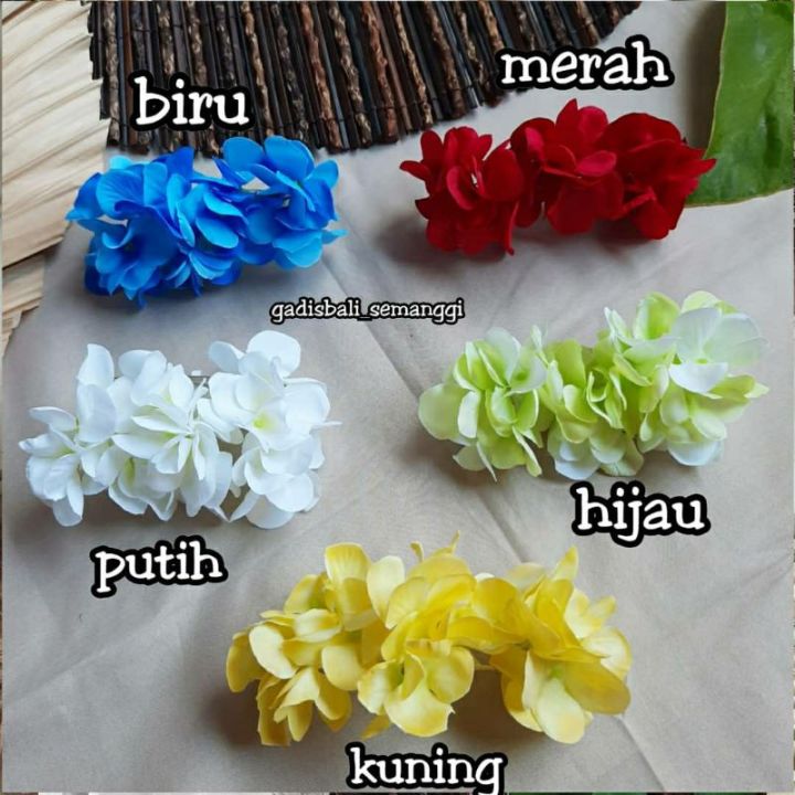 semanggi bali/ semanggi kain / bunga hair do / bunga hydra | Lazada ...