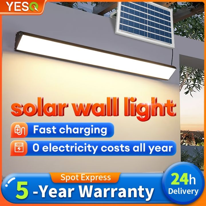 Solar wall lights outdoor Lampu Solar Outdoor Waterproof Solar Light ...