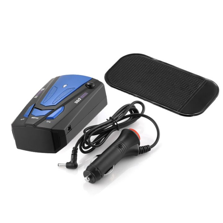 Car Radar Speedometer Blue Radar Detector 12V Omnidirectional LED ...