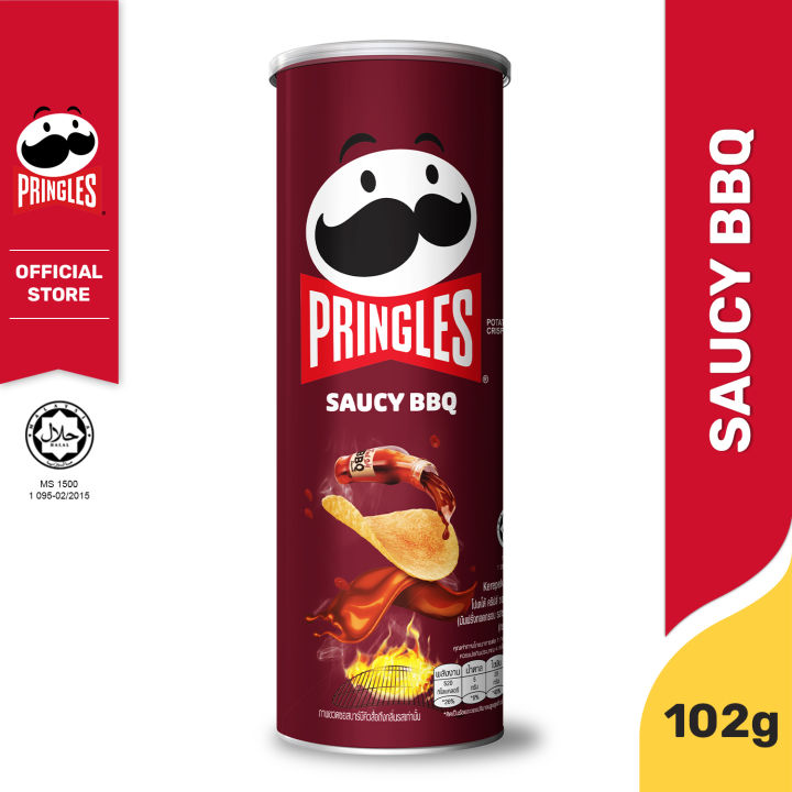 Pringles Potato Chips - Saucy BBQ 102g | Lazada