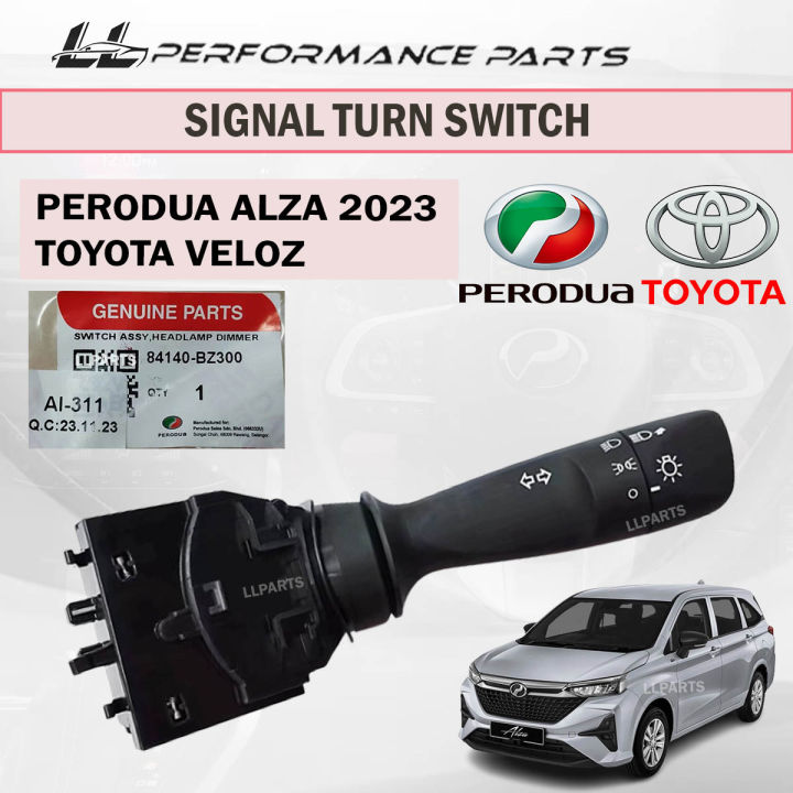 Original 84140-BZ300 Perodua Alza New 2023 / Toyota Veloz Turn Signal Switch Head Lamp Without ...