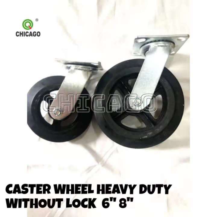 CASTER WHEEL HEAVY DUTY WITHOUT LOCK 6"8 (SOLD PER PIECE) | Lazada PH