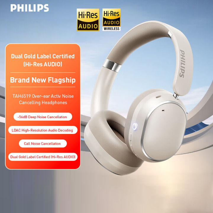 Philips TAH6519 Over-ear Active Noise Cancelling Headphones | Lazada