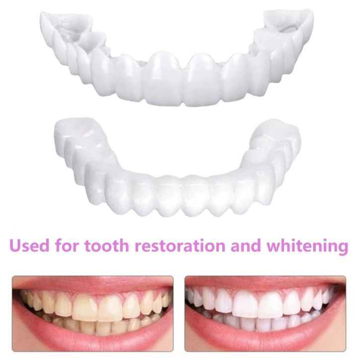 【Top Picks】 False Teeth Veneer Silicone Bottom Teeth Adhesive Denture ...