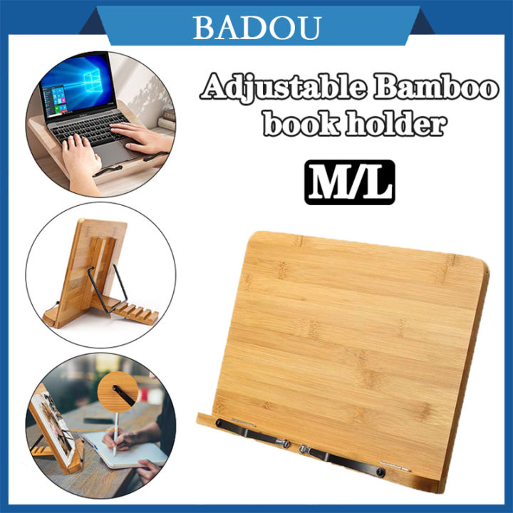 Adjustable Wooden Book Stand Foldable Portable Reading Rack | Lazada PH