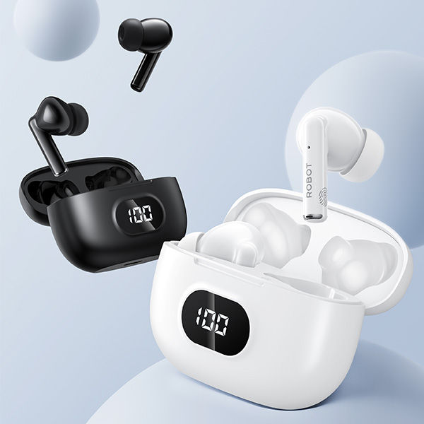 Robot Airbuds T70 T70E Led Digital Display Wireless / TWS Earbuds ...