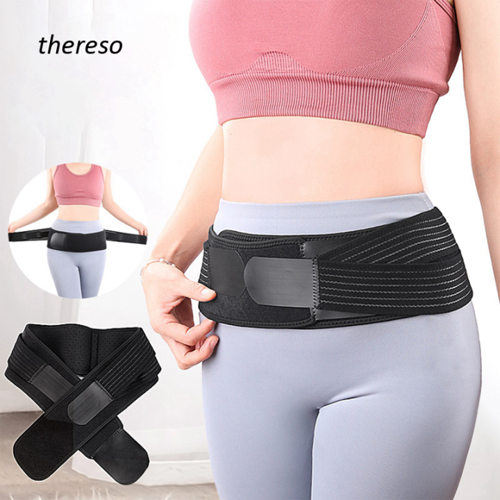 Sacroiliac SI Joint Hip Belt - Lower Back Support Elastic Brace For Men ...
