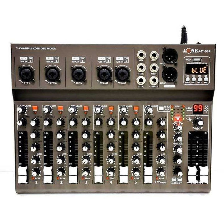 PHDD 🔥 สินค้าพร้อมส่ง 🔥Mixer 7CH สเตอริโอมิกเซอร์ 7 ช่อง EFFECTแท้ ...