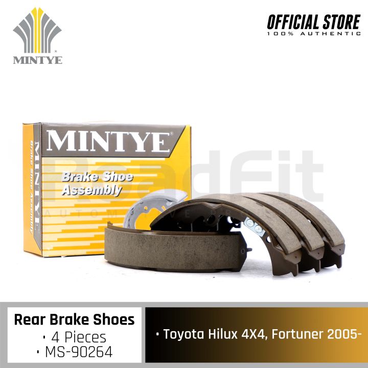 Roadfit MINTYE Rear Brake Shoes MS-90264 For TOYOTA HILUX 4x4, FORTUNER ...