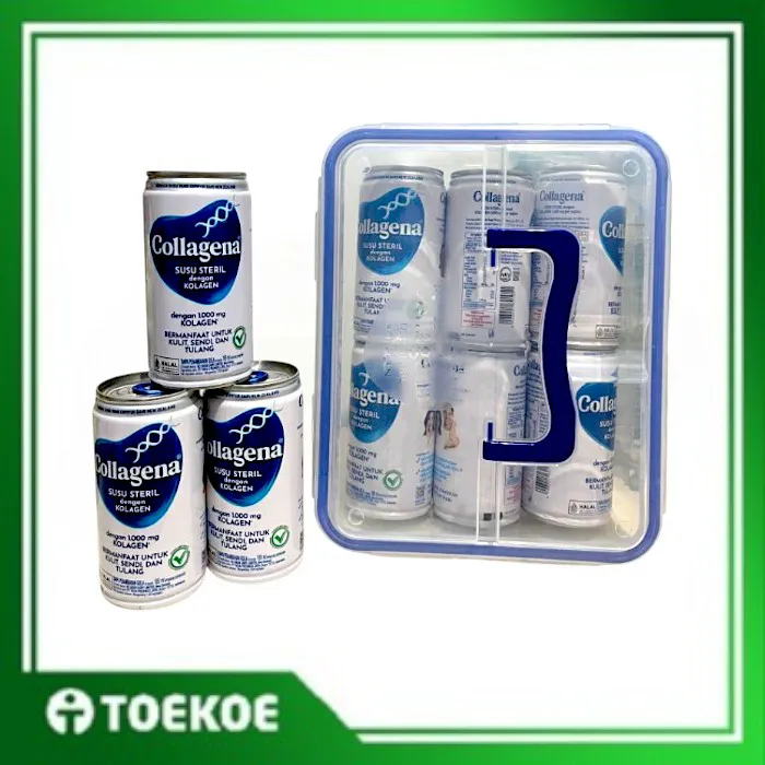 TOEKOE Collagena Susu Steril Susu Kaleng Dengan Kolagen 189ml [ISI 6PCS ...