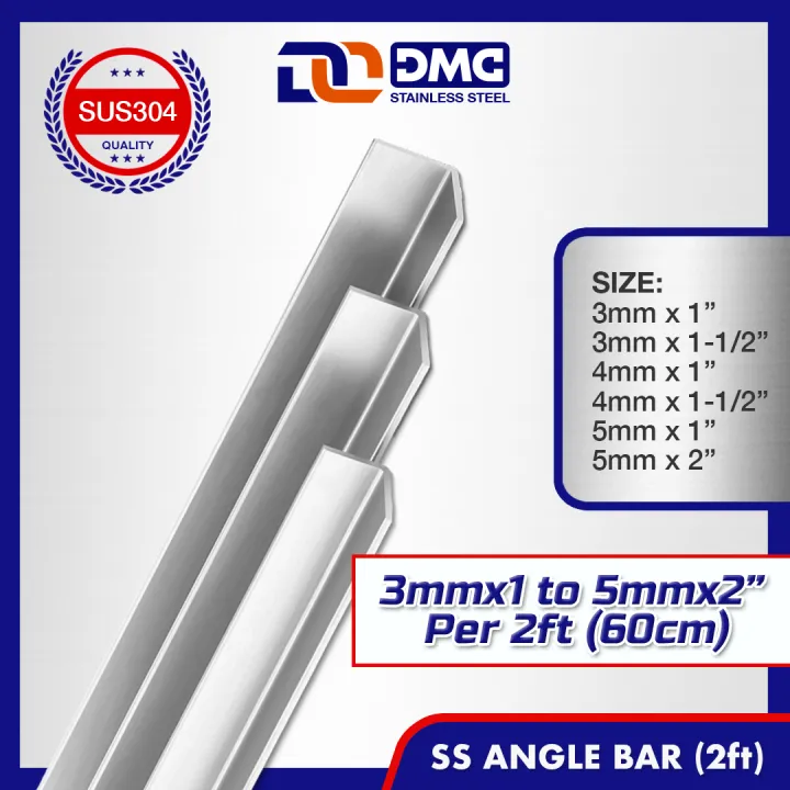 2FT Stainless Angle Bar Stainless Bar Stainless Steel | Lazada PH