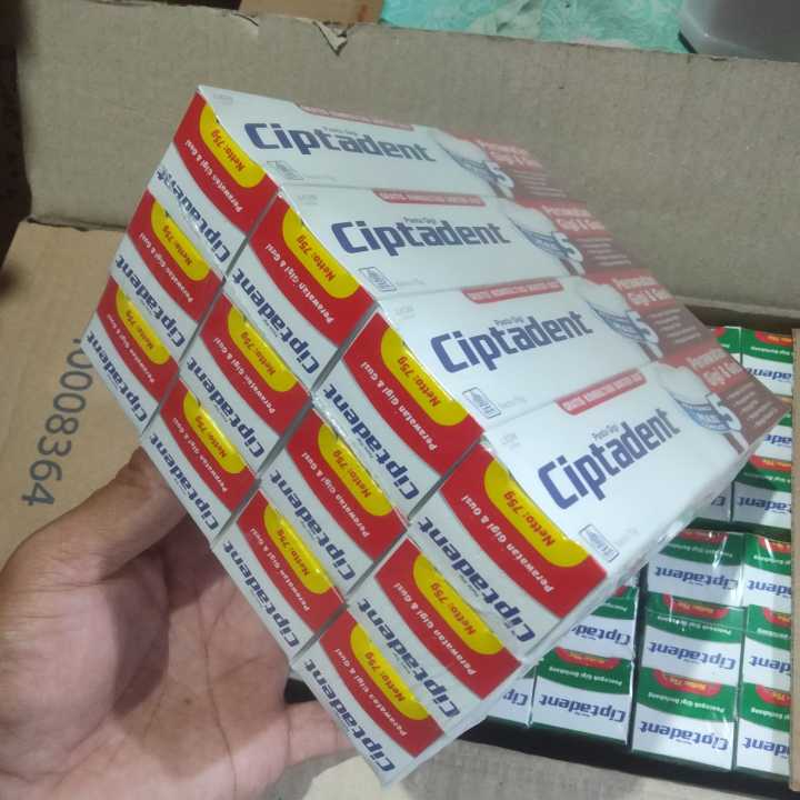 Ciptadent Odol - Pasta Gigi Paket 12 Pcs Berat 75gr termurah | Lazada ...
