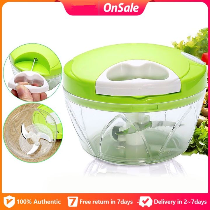 Original Multi Mini Food Chopper Kitchen Speedy Cut Garlic Pepper ...