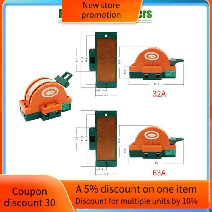 HK-2P-32A Two Pole Double Throw Knife Disconnect Switch Bidirectional ...