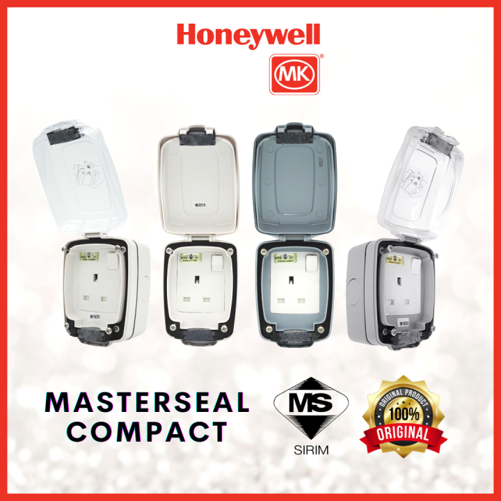 MK 86486 1 Gang 13A Outdoor Weatherproof IP66 Switch Socket Outlet ...