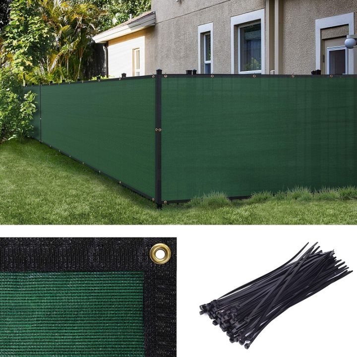Dark Green Sunshade Net Balcony Privacy Screen Garden Fence Netting ...