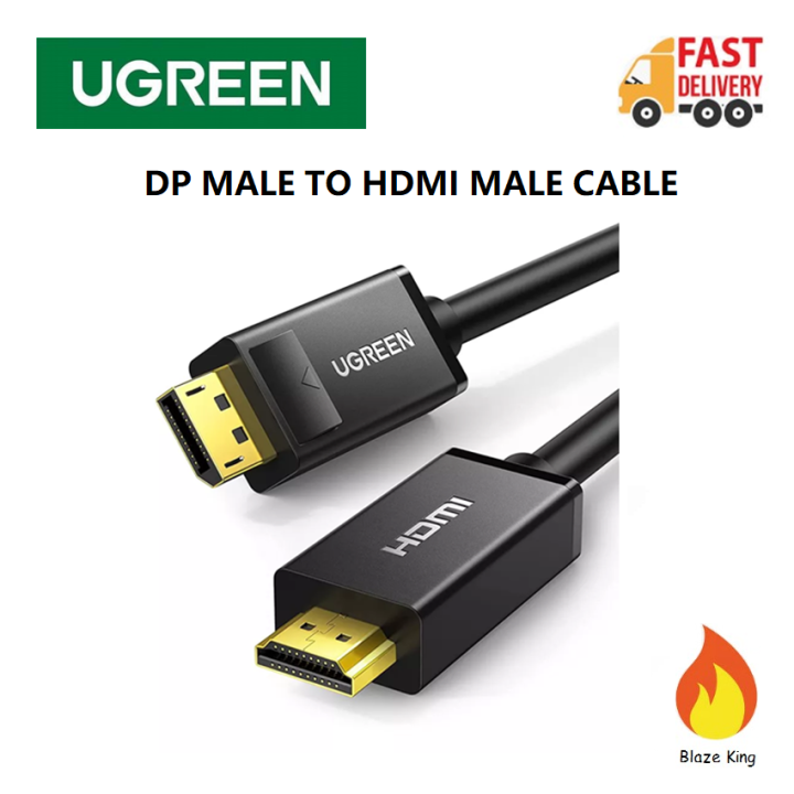 3M Ugreen DP Male to HDMI Male Cable (Black) Ugreen Ugreen UG-DP101-10203 | Lazada