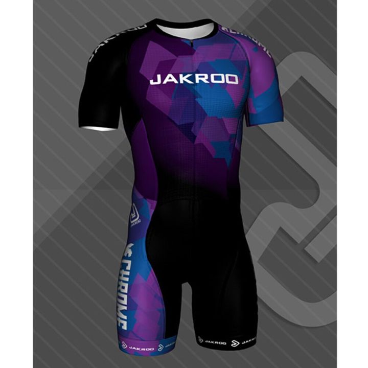 JAKROO Cycling Trisuit with Cycling Shorts 20D Gel Pad Short Shirt ...