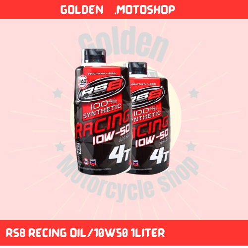 MOTORCYCLE RS8 RACING FULL SYNTHETIC 1LITER 10W-50 | Lazada PH