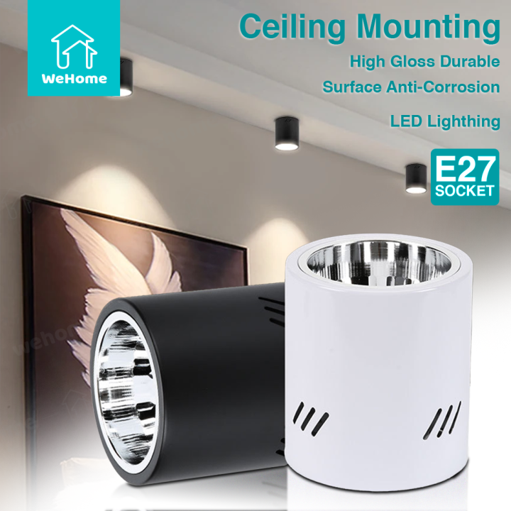 WeHome Replacable E27 Bulb Led Surface Mounted Pin Light Downlight ...