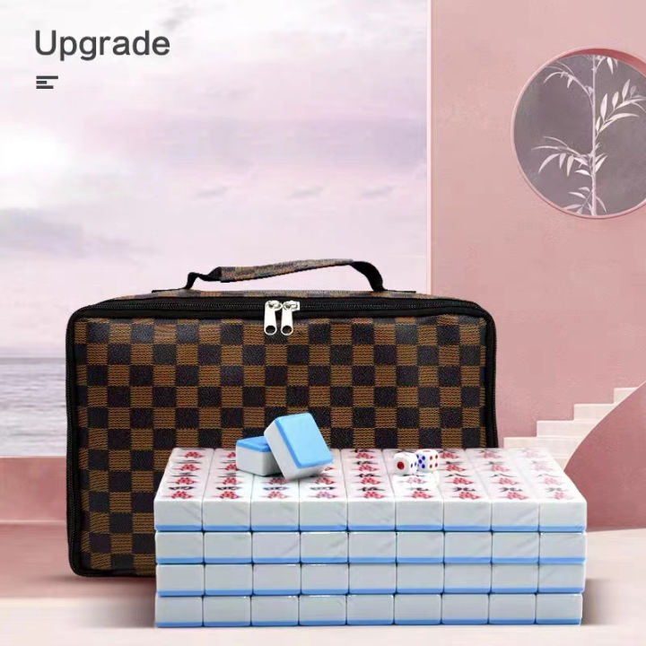 Traditional Mahjong Tiles Set (Blue White / Green White) / Mahjong Set ...