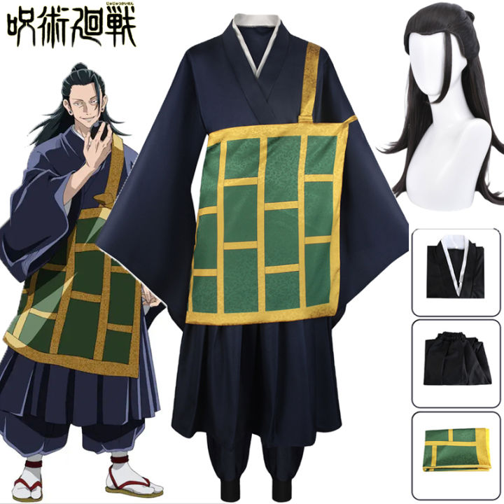 Anime Jujutsu Kaisen Cosplay Costume Geto Suguru Kasaya Kimono Robe ...