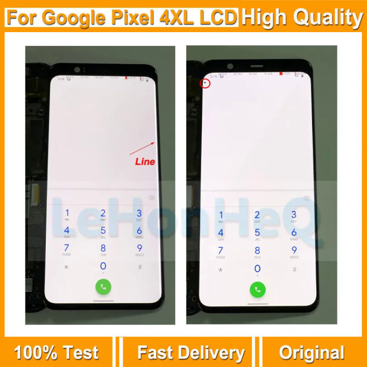 จอแอลซีดีต้นฉบับข้อบกพร่องสำหรับ Pixel 4XL จอแสดงผล LCD Touch Digitizer ...