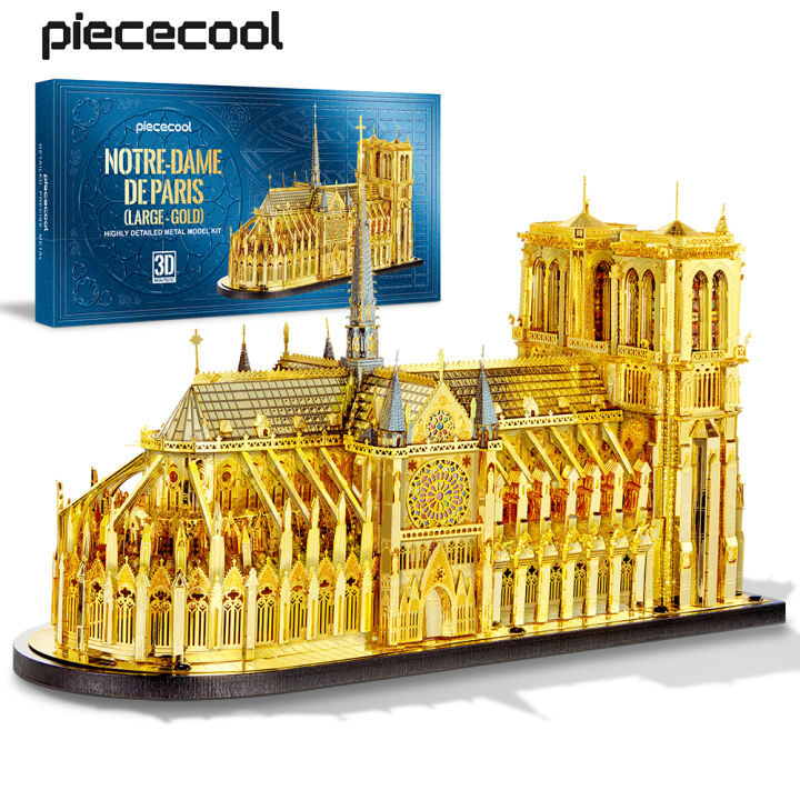 Piececool 3D Metal Puzzles Notre Dame De Paris Model Kits French ...