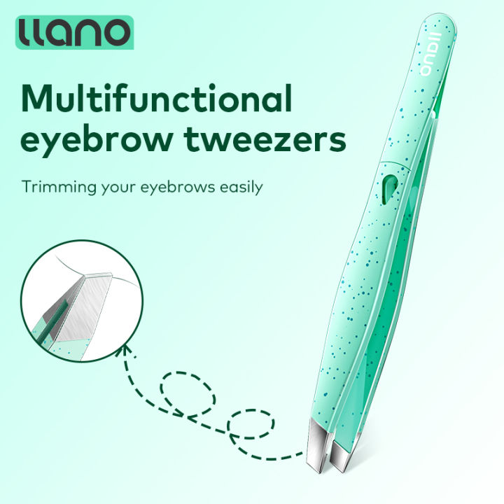 llano Eyebrow Tweezer Hairs Puller Colorful Stainless Steel Eye Brow ...