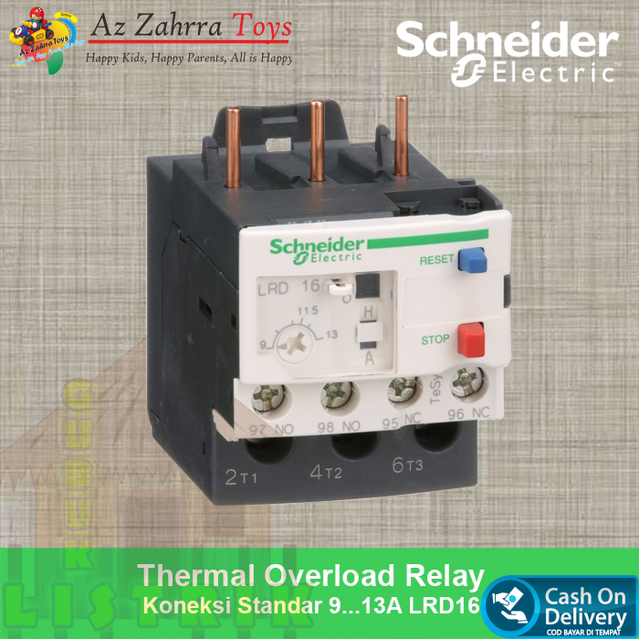 Schneider Electric Thermal Overload Relay 9 13A - LRD16 | Lazada Indonesia