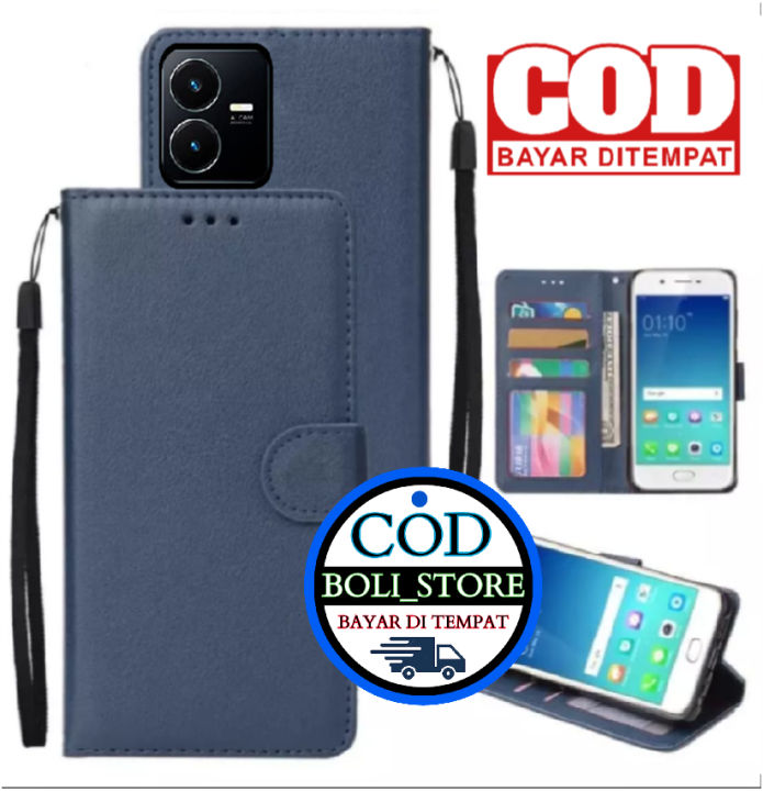 CASING / CASE KULIT COCOK UNTUK TIPE HP VIVO Y16 CASING DOMPET-SARUNG HP | Lazada Indonesia
