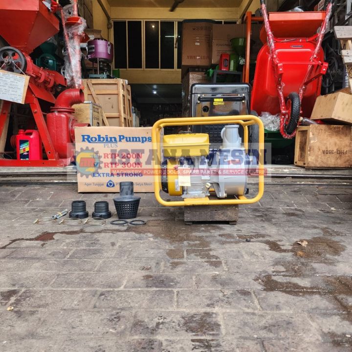 MESIN POMPA AIR BENSIN 3INCI ALKON WP 30 POMPA IRIGASI ROBIN RTP 300N ...