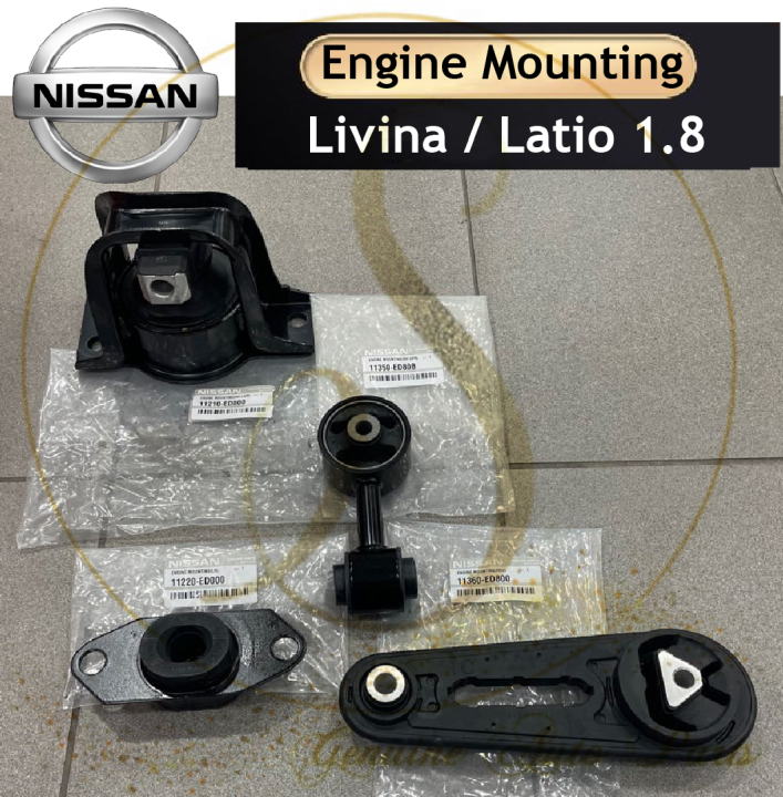 (100% ORIGINAL JAPAN) NISSAN GRAND LIVINA LATIO 1.8 ENGINE MOUNTING SET ...