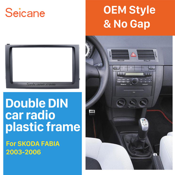 Seicane Classic Double Din Car Radio Fascia for 2003 2004 2005 2006 ...