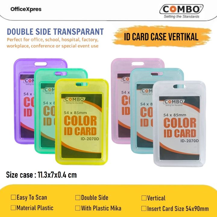 (20PCS) ID Card Case Transparant / Tempat Kartu / Case ID Card Solid ...