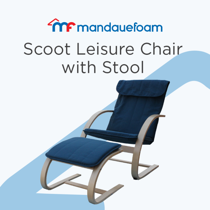 Mandaue Foam Scott Leisure Chair with Stool | Lazada PH